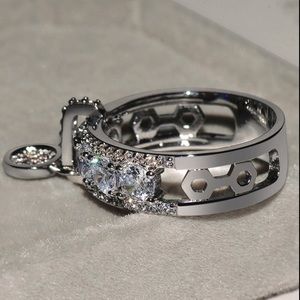 Jewelry | Luxury Fashion Dangling Accessory Rose Gold Cubic Zirconia ...